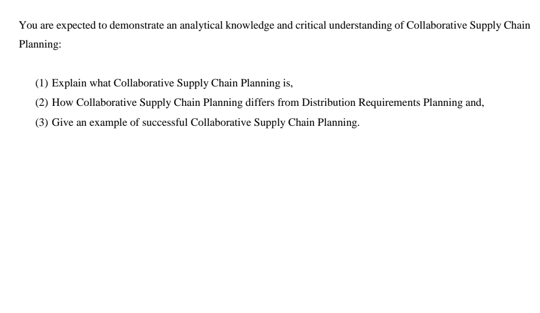 Solved You are expected to demonstrate an analytical | Chegg.com