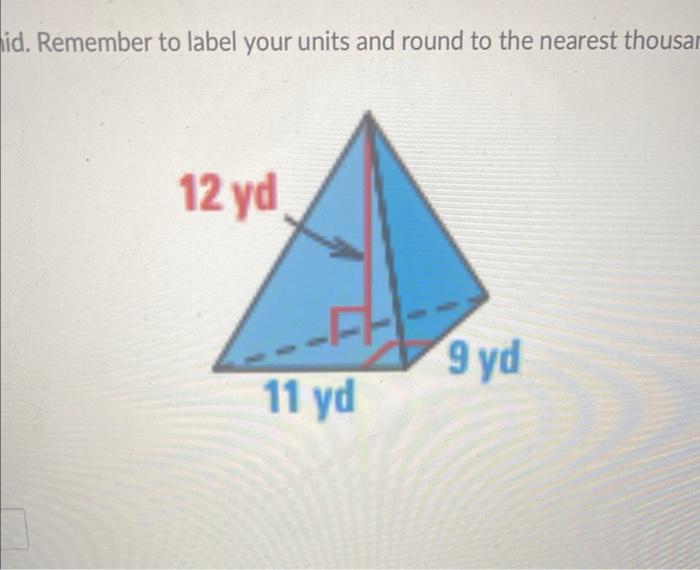 Solved id. Remember to label your units and round to the | Chegg.com