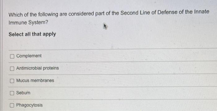 Solved which of the following are considered part of the | Chegg.com