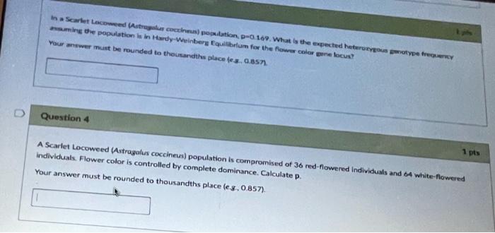 Solved flower color is verned by complete dominance in a | Chegg.com