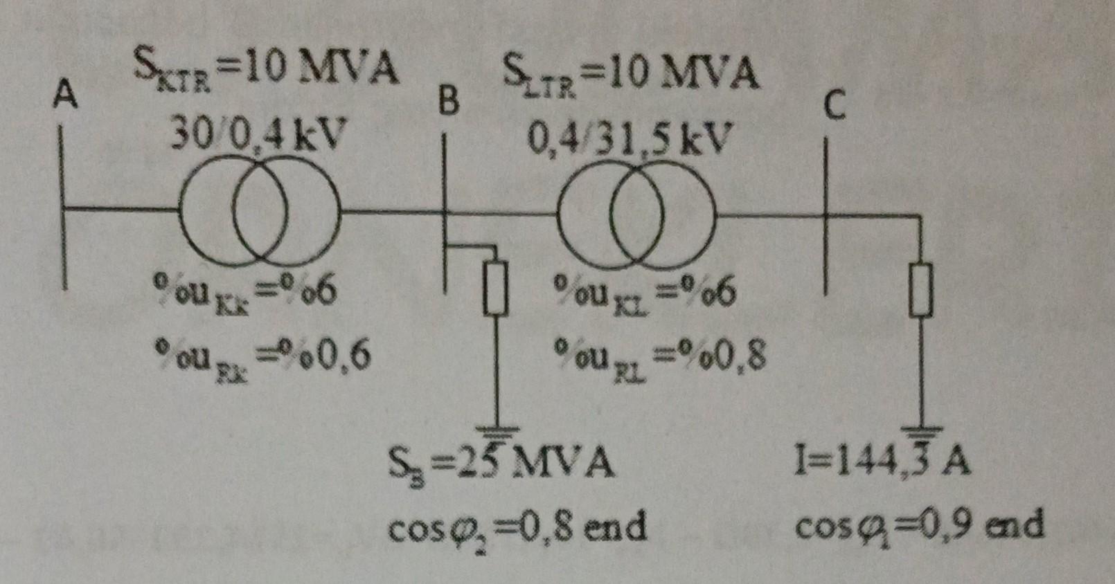 Solved In The System Below The Voltage Of The B Busbar Is