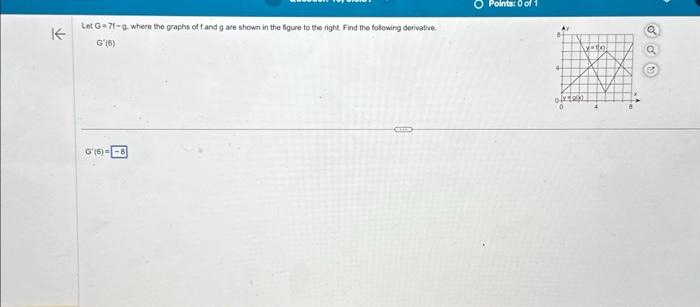 Solved Let G=7f−g. whete the graphs of f and g are shown in | Chegg.com