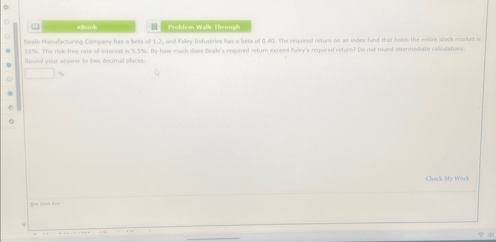 Solved eBookProblem Walk-ThroughBeale Manufacturing Company | Chegg.com