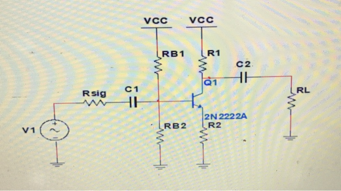 Solved 5) (16 pts). A transistor signal amplifier circuit is | Chegg.com