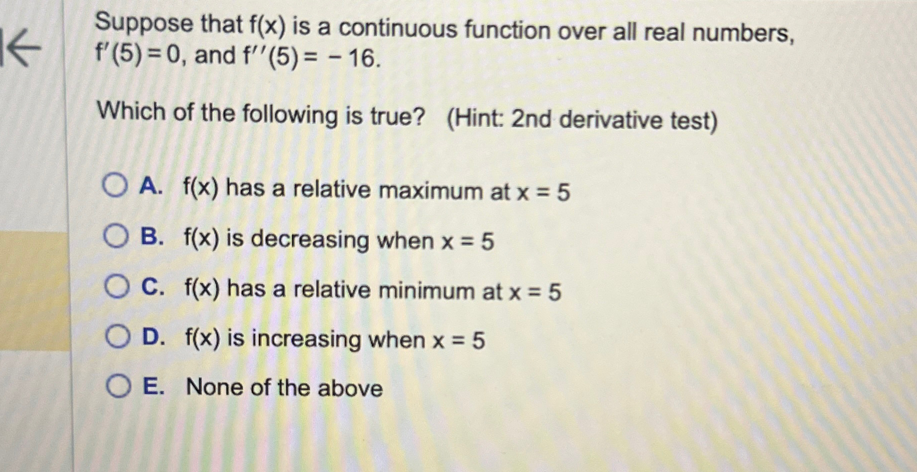 Solved Suppose that f(x) ﻿is a continuous function over all | Chegg.com