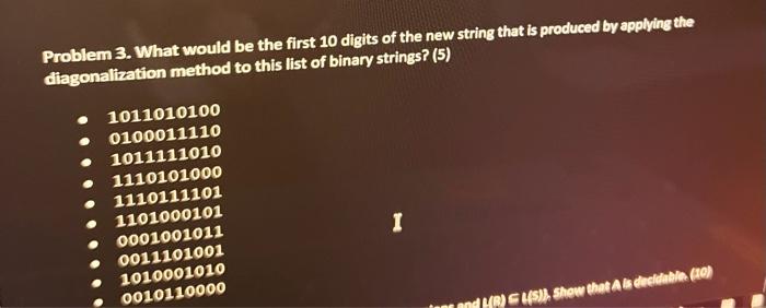 Solved Problem 3. What would be the first 10 digits of the | Chegg.com