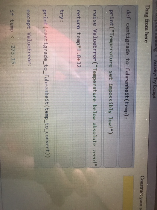 Solved Mastery Grids Pytho Topic: Exception handling | Chegg.com