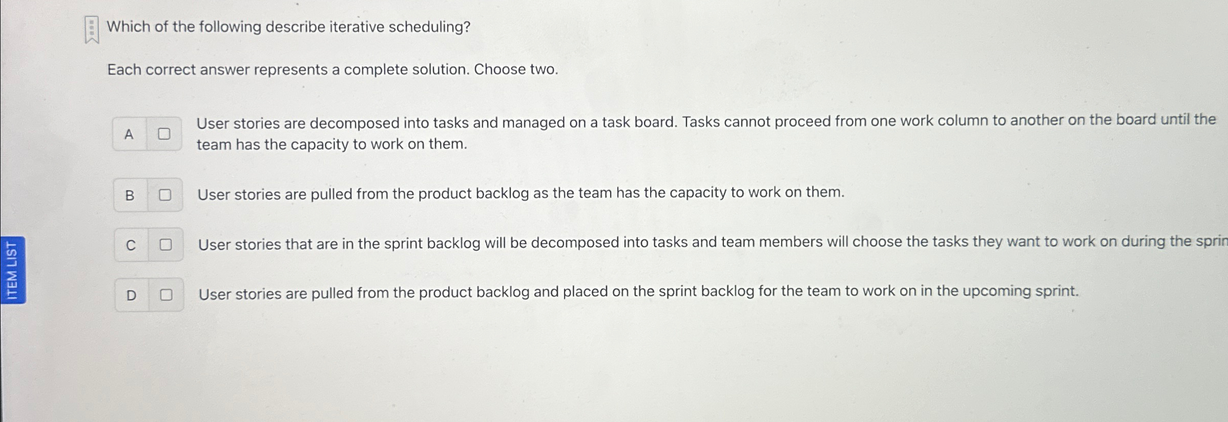 Solved Which of the following describe iterative | Chegg.com