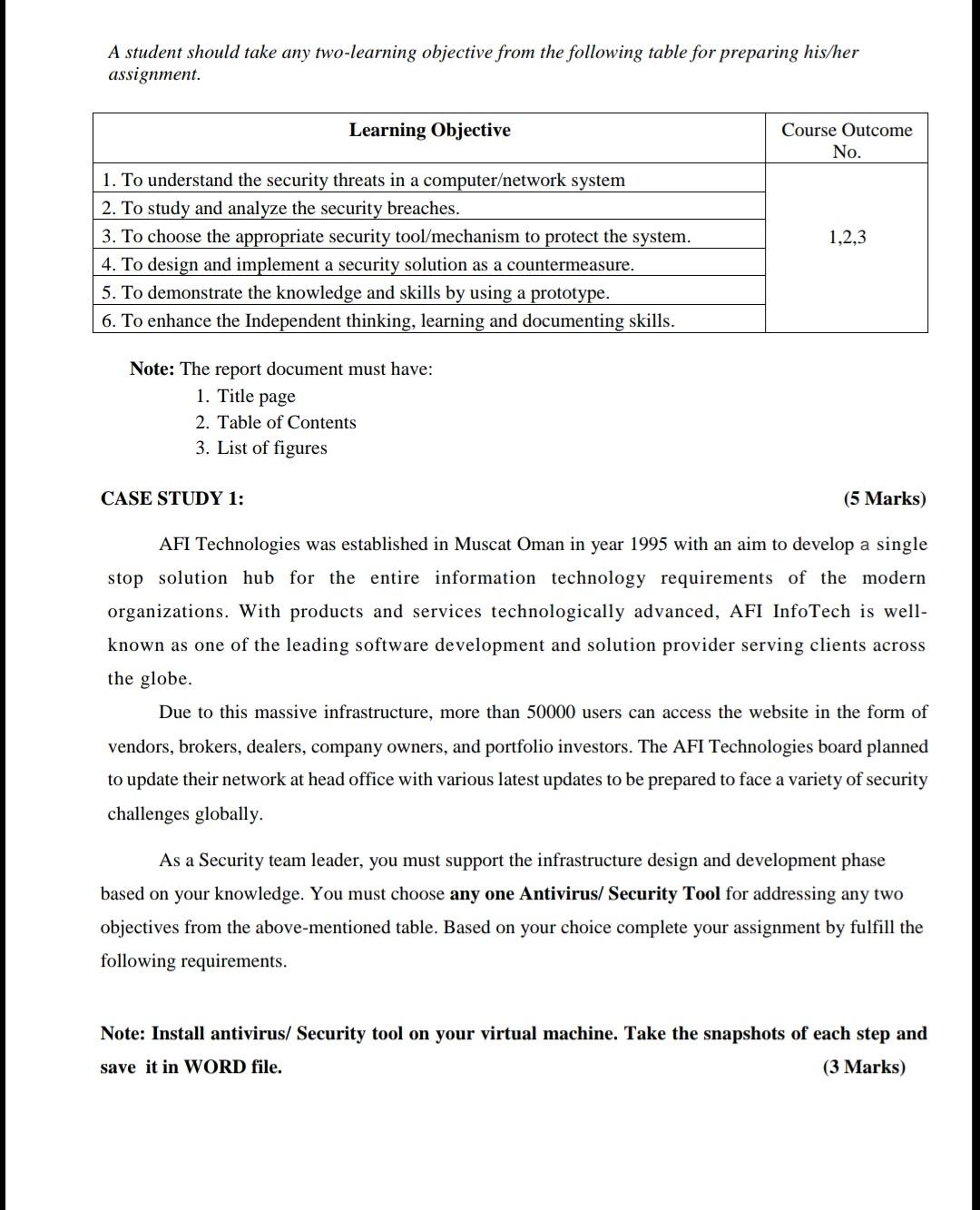 A student should take any two-learning objective from | Chegg.com