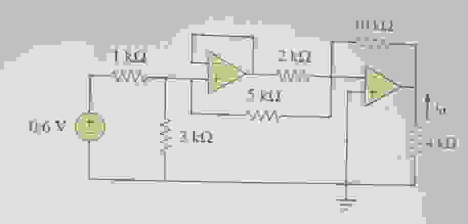 hallar el V0 ﻿y el I0 ﻿en el siguiente circuito | Chegg.com