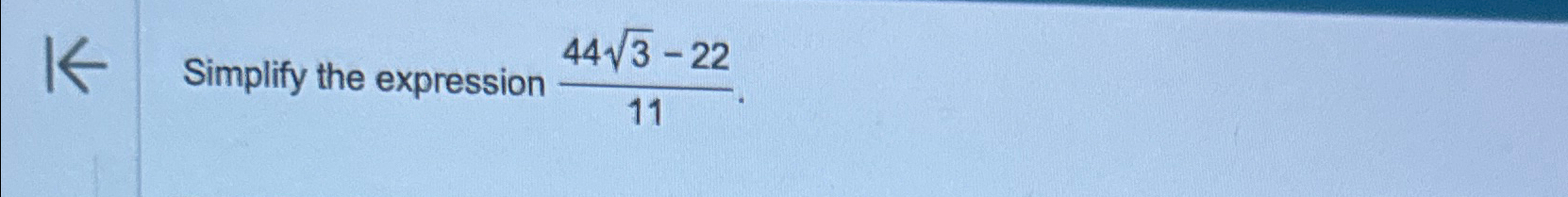Solved Simplify the expression 4432-2211 | Chegg.com