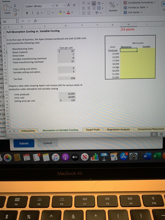 Solved Calibri (Body 11 % Α' Α' Αν Conditional Formatting | Chegg.com