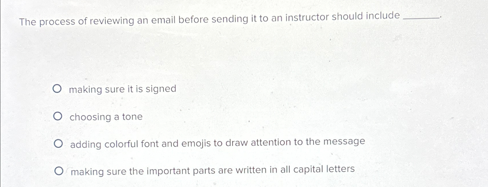 Solved The process of reviewing an email before sending it | Chegg.com