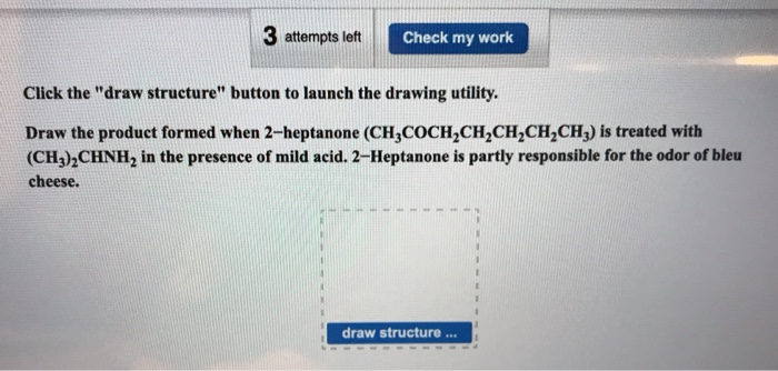 Solved 3 attempts left Check my work Click the "draw | Chegg.com