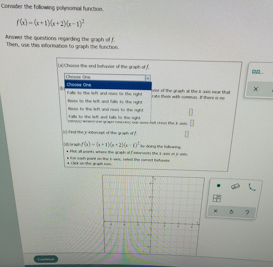 Solved Consider the following polynomial function. f(x) = | Chegg.com