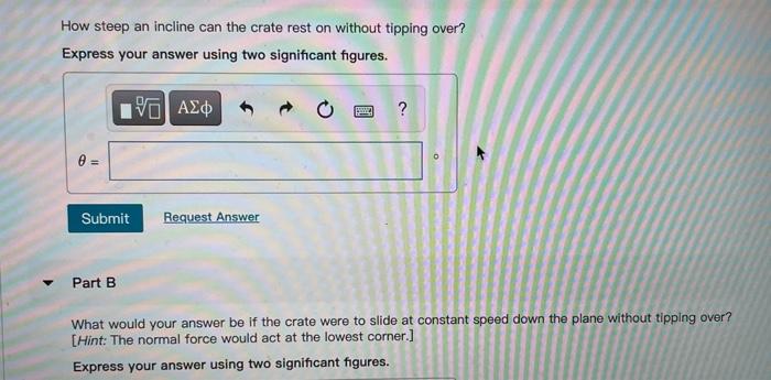 Solved A cubic crate of side s = 2.0 m is top-heavy: its CG | Chegg.com