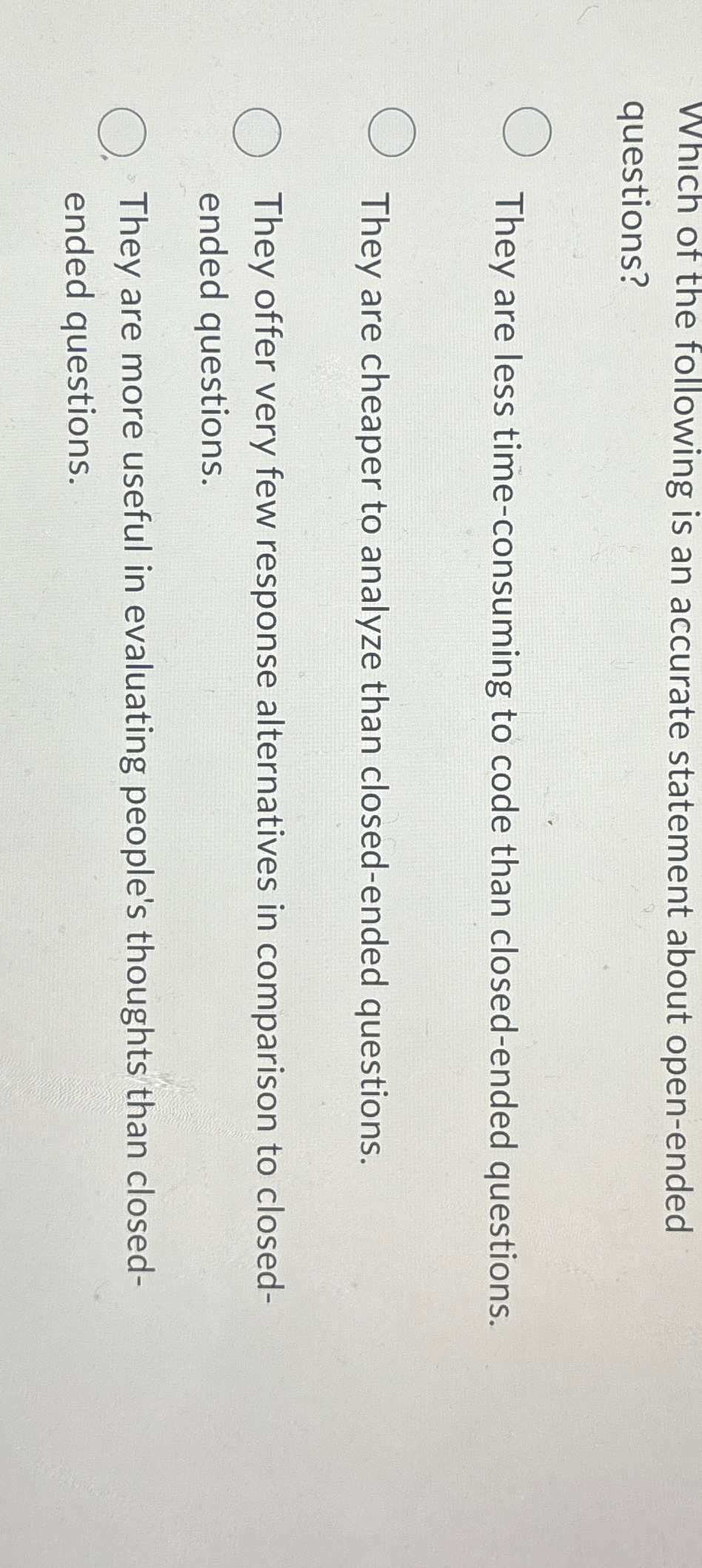 Solved Which of the following is an accurate statement about | Chegg.com