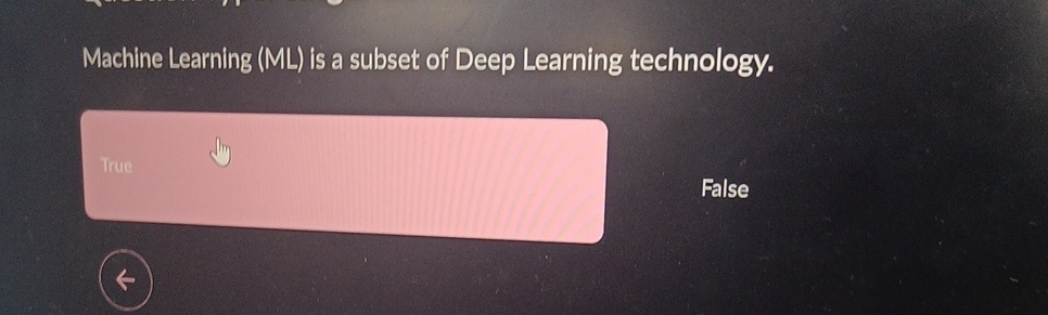Solved Machine Learning (ML) is a subset of Deep Learning | Chegg.com Solved Machine Learning (ML) is a subset of Deep Learning | Chegg.com