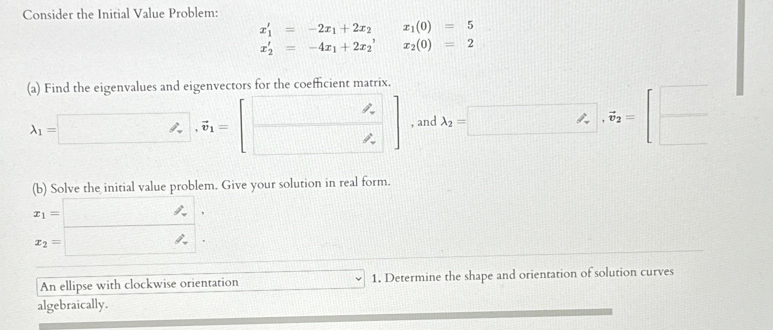 Solved Consider the Initial Value | Chegg.com