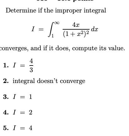 Solved Determine if the improper | Chegg.com