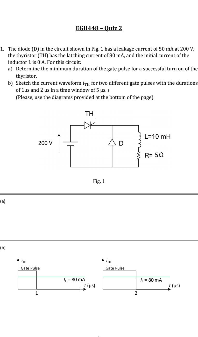 Solved EGH448 - Quiz 2 1. The diode (D) in the circuit shown | Chegg.com