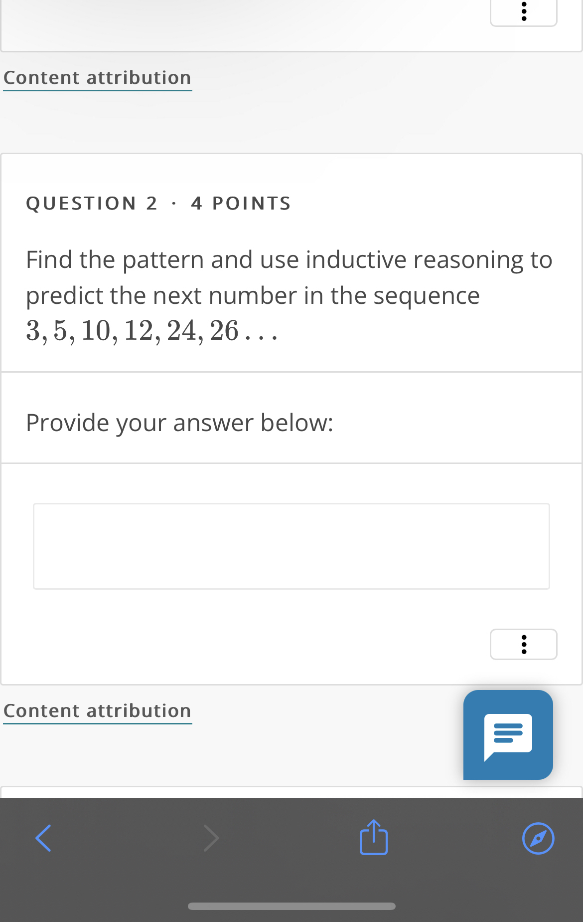 Solved Content attributionQUESTION 2 ・ 4 ﻿POINTSFind the | Chegg.com