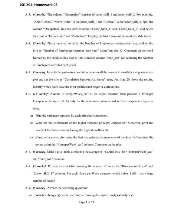 Solved Problem A [50 Marks]: Solve all the questions using | Chegg.com