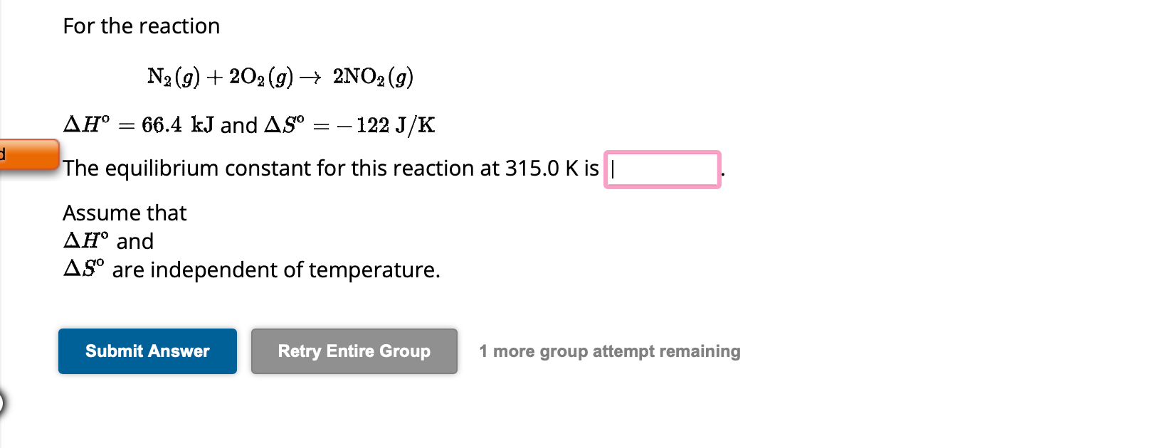 Solved For the reactionN2(g)+2O2(g)→2NO2(g)ΔH°=66.4kJ ﻿and | Chegg.com