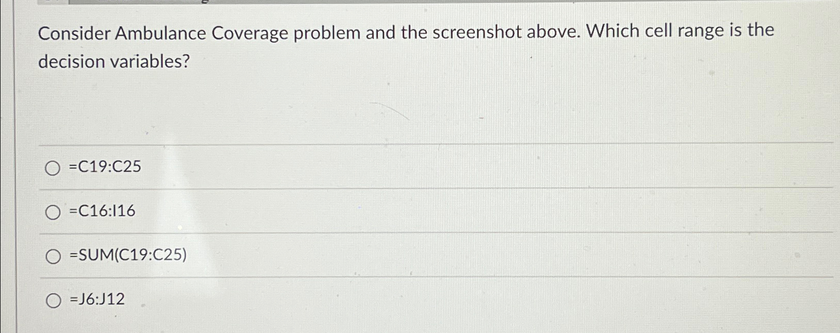 Solved Consider Ambulance Coverage problem and the | Chegg.com