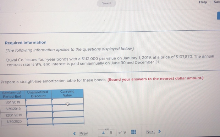 Solved Saved Help Sav Required information [The following | Chegg.com Solved Saved Help Sav Required information [The following | Chegg.com