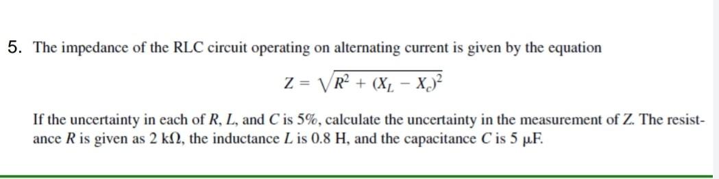 Solved solve the problem according to propagation of error | Chegg.com