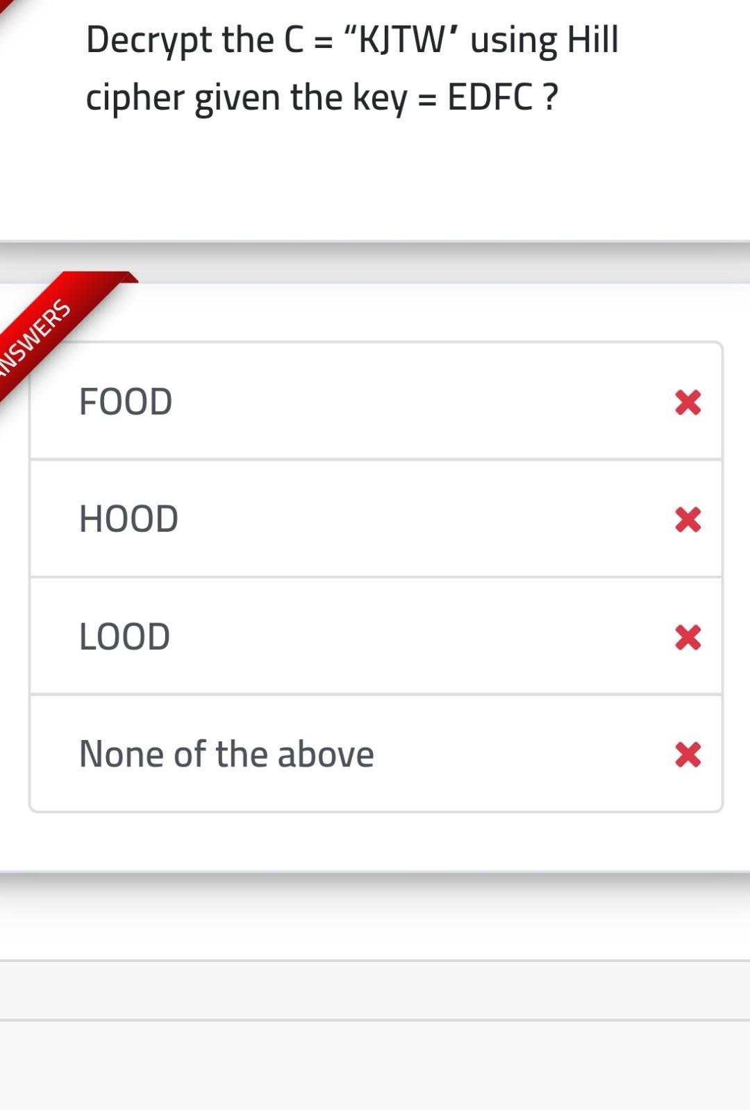Solved Decrypt the ciphertext c= | Chegg.com