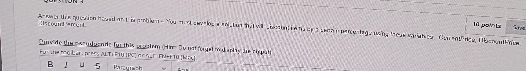 Solved Answer this question based on this problem - You must | Chegg.com