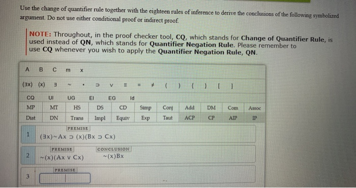 Solved Use the change of quantifier rule together with the | Chegg.com