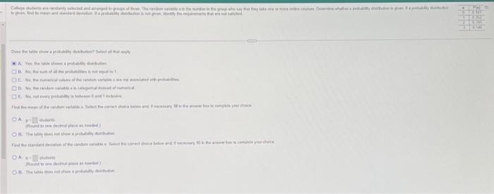 Solved College students are randomly selected and arranged | Chegg.com