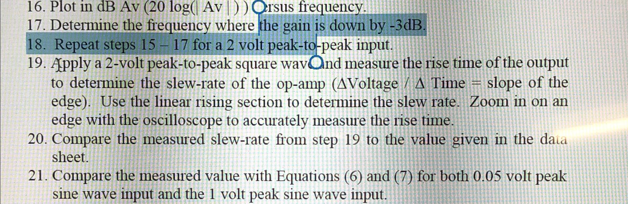Solved Plot in dB Av (20log(|Av|)) Qrsus | Chegg.com