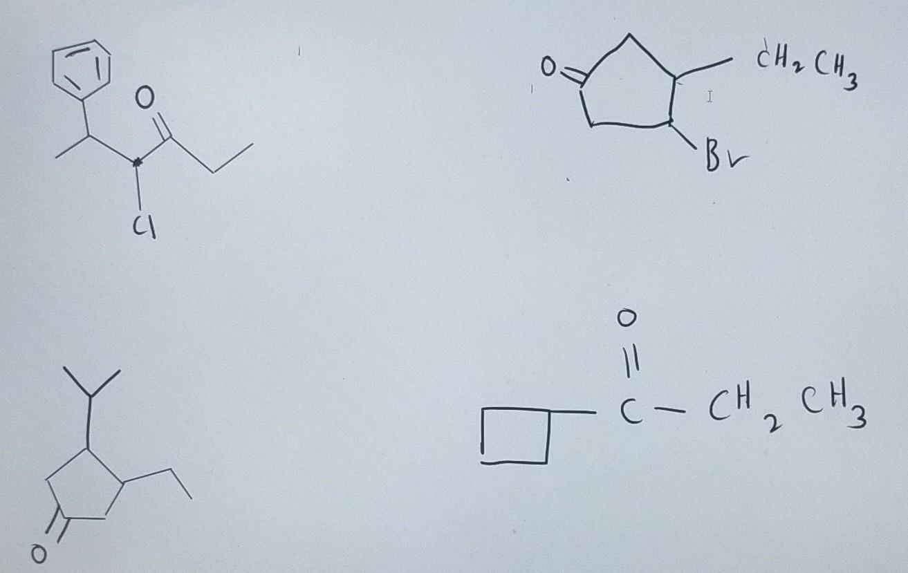 Solved name the following compounds | Chegg.com