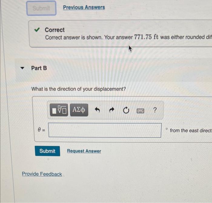 Solved You drive a car 660ft to the east, then 400ft to the | Chegg.com