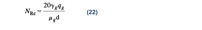 Solved NRe=μg d20γgqgNRe=μg d20γgqg | Chegg.com