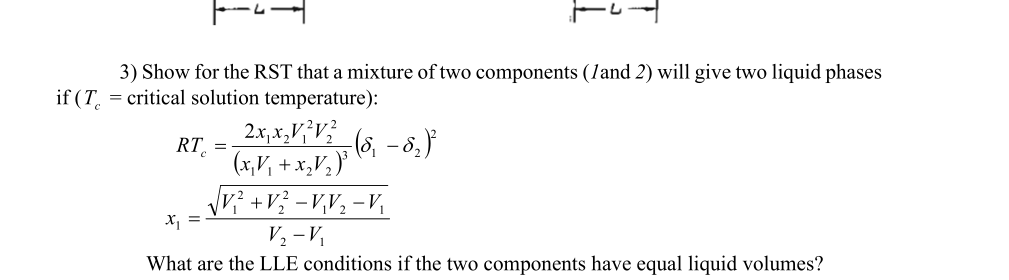 Solved 3) Show for the RST that a mixture of two components | Chegg.com