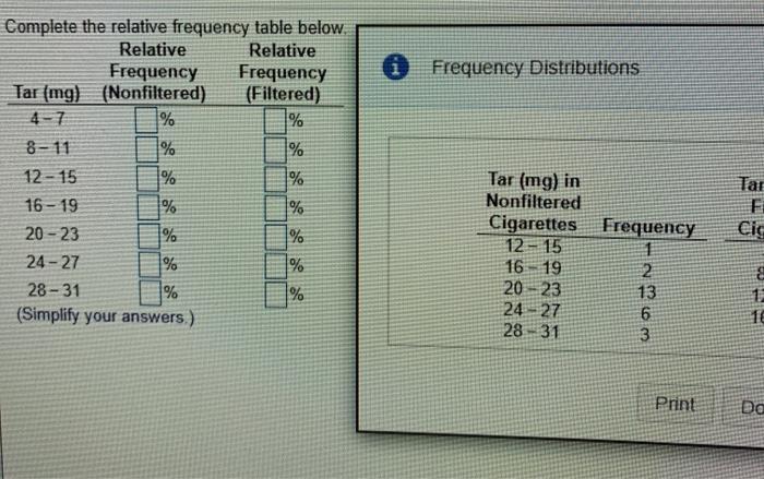 Solved Construct one table that includes relative | Chegg.com