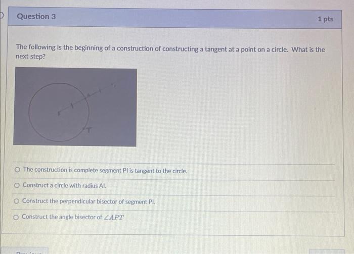 Solved Question 3 1 pts The following is the beginning of a | Chegg.com
