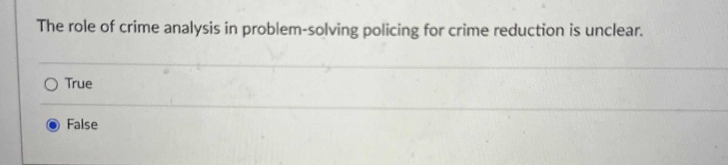 Solved The role of crime analysis in problem-solving | Chegg.com