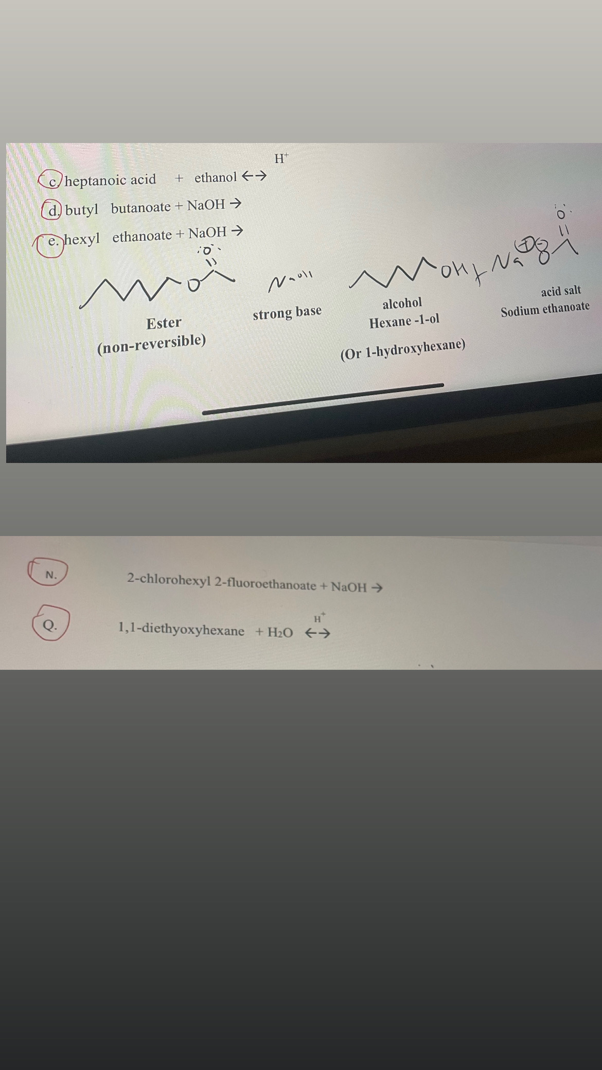Solved Complete the reaction predicting the products: Name | Chegg.com