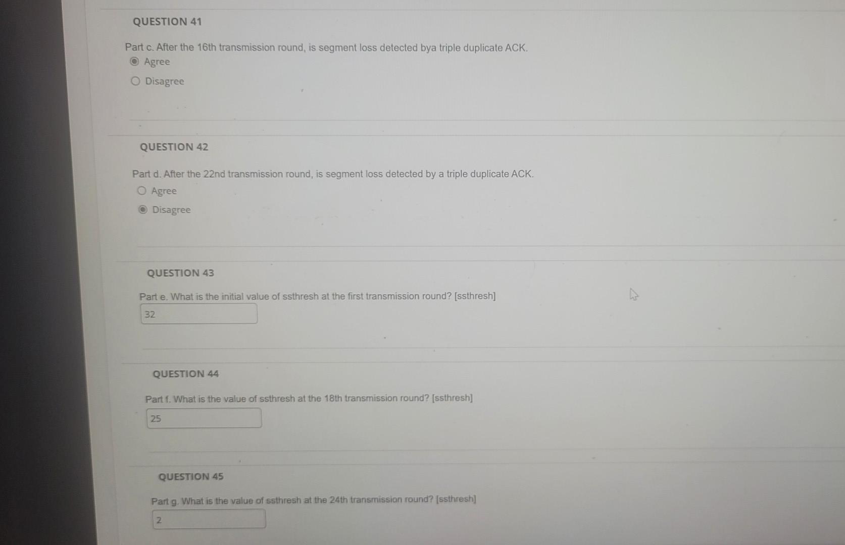 Solved Part c. After the 16 th transmission round, is | Chegg.com