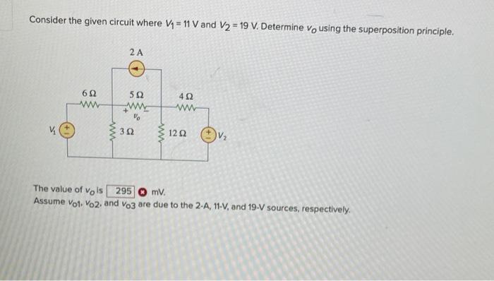 Solved Consider the given circuit where V4 = 11 V and V2 = | Chegg.com