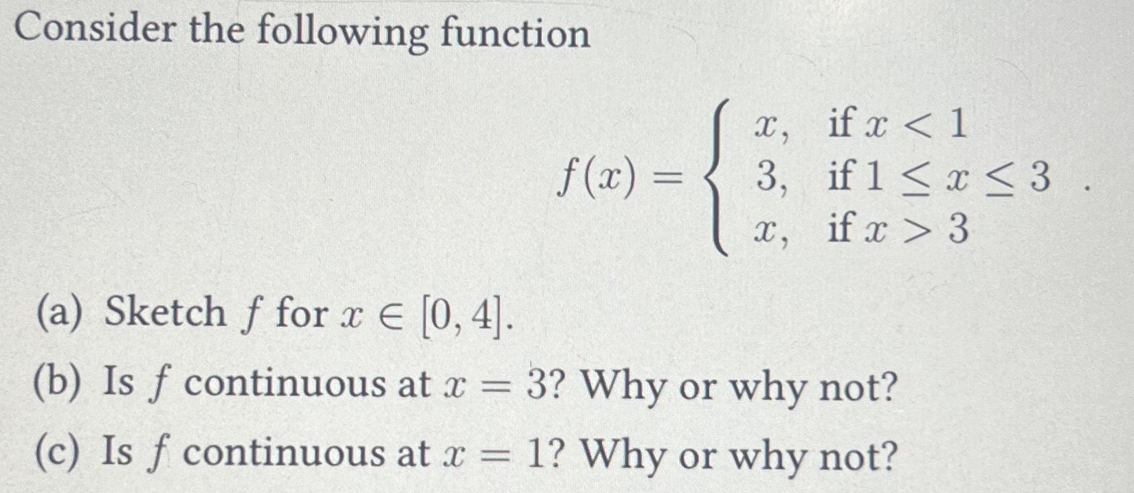 Solved Consider the following | Chegg.com