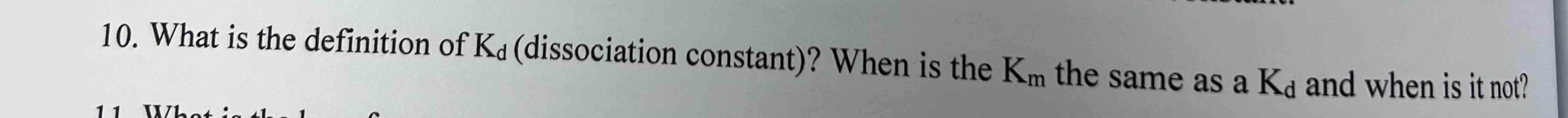 Solved What is ﻿the definition of Kd (dissociation | Chegg.com