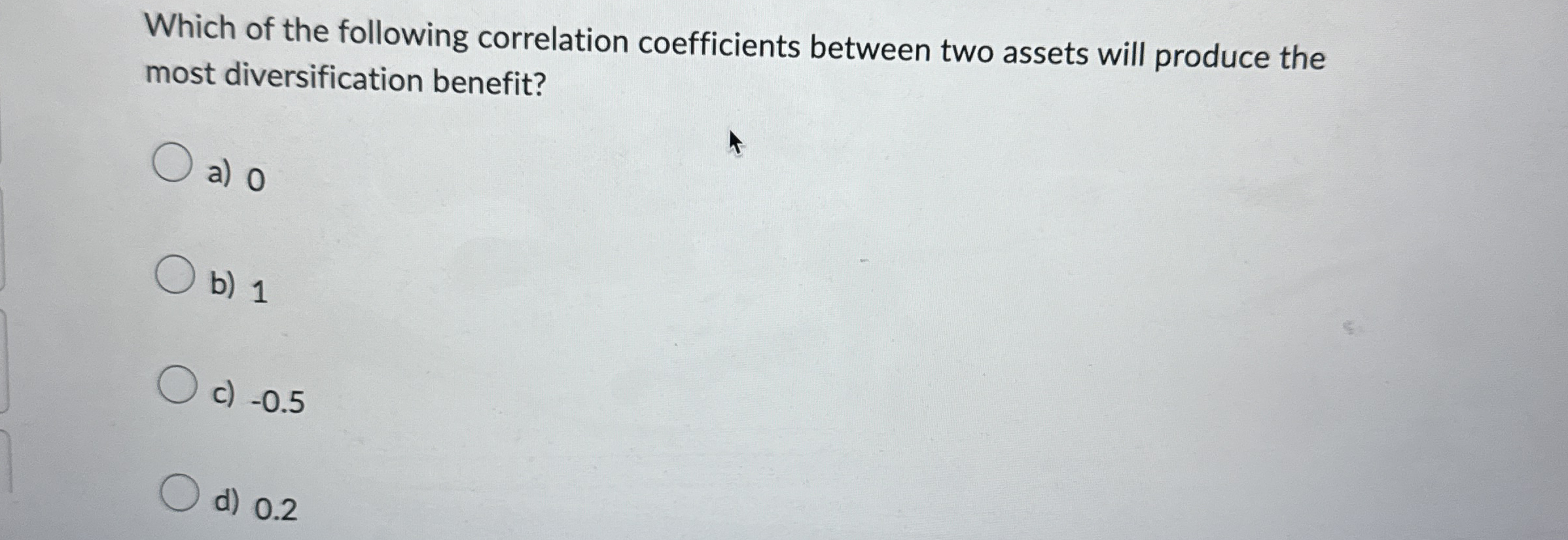 Solved Which of the following correlation coefficients | Chegg.com