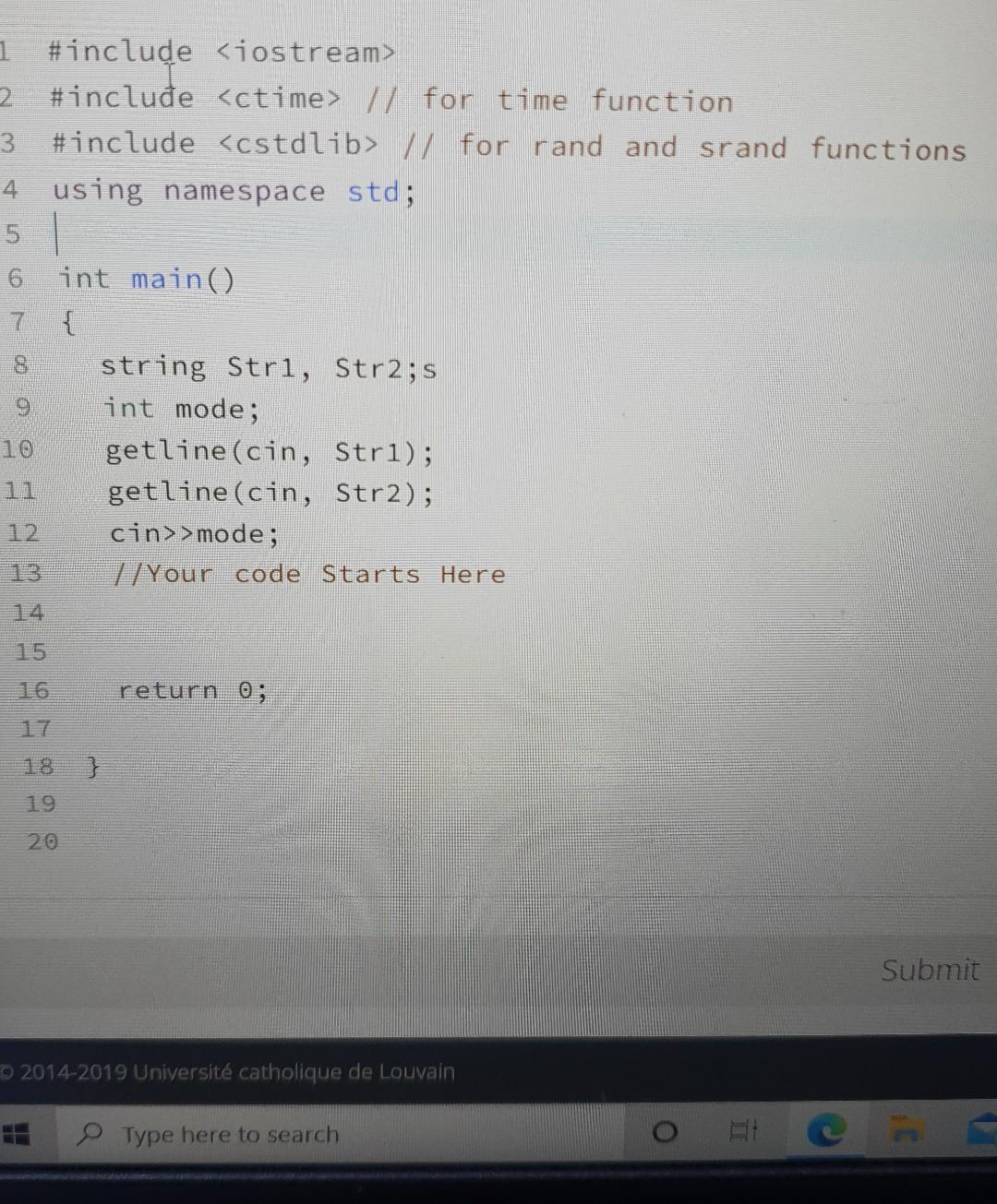 Solved HW2-C - Operations on Strings Edllapse context Infor | Chegg.com